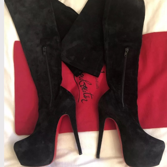Christian Louboutin | Shoes | Christian Louboutin Monicarina 36 Thigh Boots | Poshmark